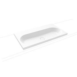 Kaldewei Centro Aufsatzwaschtisch 902906003001 3056, 90x50x4cm, weiss, Perl-Effekt, ohne Hahnloch