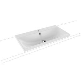 Kaldewei Silenio Aufsatzwaschtisch 904006013001 3041, 90x46x4cm, weiss Perl-Effekt, 1 Hahnloch