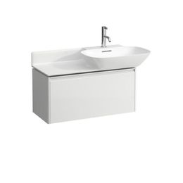 Laufen BASE f&uuml;r INO Waschtischunterschrank H4030011102611 77x36cm, 1 Schublade, Griffleiste Aluminium eloxiert, wei&szlig; gl&auml;nzend
