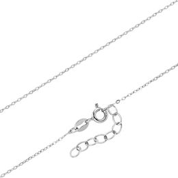 Firetti Damen Kette mit Anh&auml;nger "Schmuck Geschenk Silber 925 Halsschmuck Halskette Tropfen Glitzer", Silber 925 (Sterlingsilber), L: 45 B: 0,7mm,
