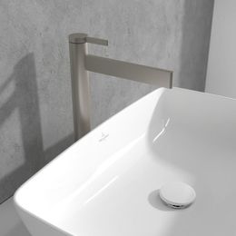 Villeroy & Boch Villeroy und Boch Dawn Einhebel-Waschtischarmatur TVW10610615164 erh&ouml;ht, ohne Ablaufgarnitur, brushed nickel black