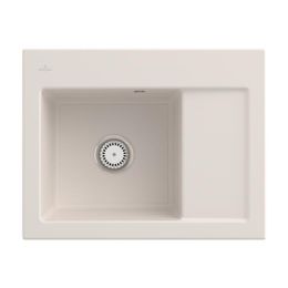Villeroy & Boch Villeroy und Boch Subway 45 Compact Einbausp&uuml;le 331200KR Einbausp&uuml;le links, 650 x 510 mm, crema CeramicPlus