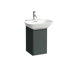 Laufen BASE f&uuml;r INO Waschtischunterschrank H4030211102661 31,5x51,5cm, T&uuml;r, Scharnier links, Griff Aluminium eloxiert, verkehrsgrau