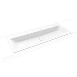 Kaldewei Cono Einbau-Waschtisch 901806013001 3082, 120x50cm, wei&szlig; Perl-Effekt, ohne &Uuml;berlauf, 1 Hahnloch