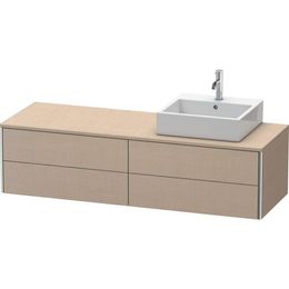 Duravit XSquare Waschtisch-Unterschrank XS4914R7575 160x40x54,8cm, 4 Schubk&auml;sten, rechts, Leinen
