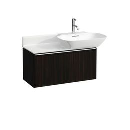 Laufen BASE f&uuml;r INO Waschtischunterschrank H4030011102631 77x36cm, 1 Schublade, Griffleiste Aluminium eloxiert, Ulme dunkel