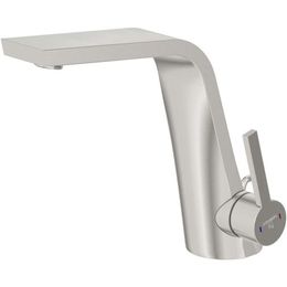 Steinberg Serie 260 Waschtischarmatur 26010001BN Ausladung 158mm, brushed nickel, mit Ablaufgarnitur 1 1/4"