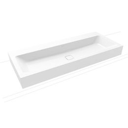 Kaldewei Cono Wandwaschtisch 902706003001 3091 120x50x12cm weiss Perl-Effekt, ohne Hahnloch