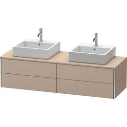 Duravit XSquare Waschtisch-Unterschrank XS4917B7575 160x40x54,8cm, 4 Schubk&auml;sten, beidseitig, Leinen