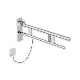 HEWI System 900 St&uuml;tzklappgriff 900.50.21140 Ausladung 700 mm, Edelstahl verchromt, rechts