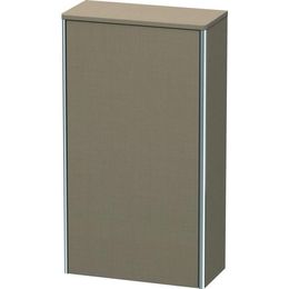 Duravit XSquare Halbhochschrank XS1303R7575 50x88x23,6cm, T&uuml;r rechts, Leinen