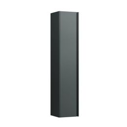 Laufen BASE f&uuml;r INO Hochschrank H4030331102661 35x16,5cm, 1 T&uuml;r, Scharnier links, Griff Aluminium schwarz, verkehrsgrau