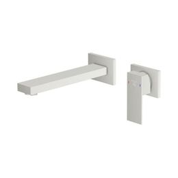 Steinberg Serie 160 Fertigmontageset 16018143BN Ausladung 205 mm, Brushed Nickel, Waschtisch-Wand-Armatur