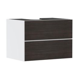 Hansgrohe Xevolos E Waschtischunterschrank 54187730 780x555x550mm, 2 Schubladen, mattwei&szlig;, Eiche dunkel