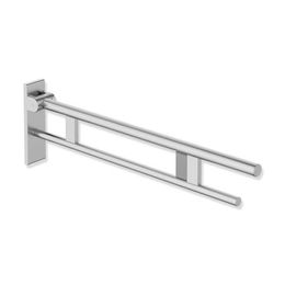 HEWI System 900 St&uuml;tzklappgriff 900.50.181XA Ausladung 850 mm, Edelstahl matt geschliffen, rechts, Funk-Sp&uuml;lausl&ouml;sung