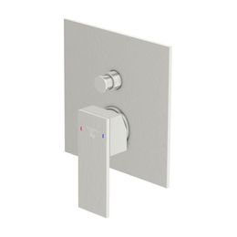 Steinberg Serie 160 Wannenarmatur 16021033BN Unterputz, brushed nickel, Abdeckplatte 165x165mm, f&uuml;r Wanne/Brausearmatur, mit Umsteller