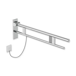 HEWI System 900 St&uuml;tzklappgriff 900.50.21340 Ausladung 850 mm, Edelstahl verchromt, rechts