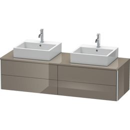 Duravit XSquare Waschtisch-Unterschrank XS4917B8989 160x40x54,8cm, 4 Schubk&auml;sten, beidseitig, Flannel Grey hochglanz