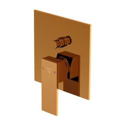 Steinberg Serie 160 Wannenarmatur 16021033RG Unterputz, rose gold, Abdeckplatte 165x165mm, f&uuml;r Wanne/Brausearmatur, mit Umsteller