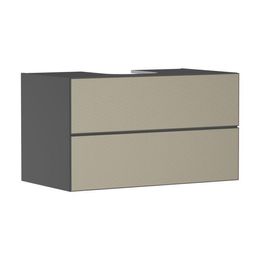 Hansgrohe Xevolos E Waschtischunterschrank 54192390 980x555x550mm, 2 Schubladen, schiefergrau matt, bronze Struktur
