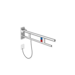 HEWI System 900 St&uuml;tzklappgriff 900.50.152XA Ausladung 850 mm, Edelstahl matt geschliffen, links