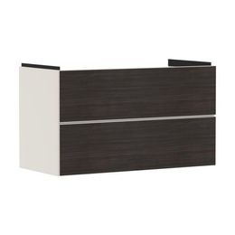 Hansgrohe Xevolos E Waschtischunterschrank 54182730 980x555x475mm, 2 Schubladen, sandbeige matt, Eiche dunkel