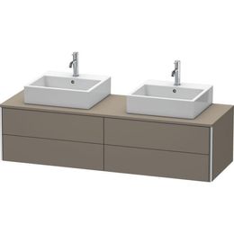 Duravit XSquare Waschtisch-Unterschrank XS4917B9090 160x40x54,8cm, 4 Schubk&auml;sten, beidseitig, Flannel Grey seidenmatt