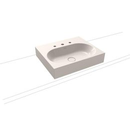 Kaldewei Centro Aufsatzwaschtisch 903006033231 3057, 60x50x12cm, pergamon Perl-Effekt, ohne &Uuml;berlauf, 3 Hahnl&ouml;cher
