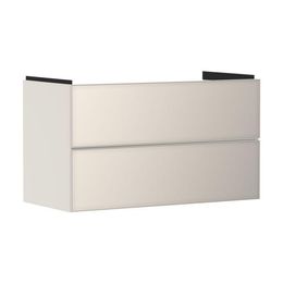 Hansgrohe Xevolos E Waschtischunterschrank 54182790 980x555x475mm, 2 Schubladen, sandbeige matt, sandbeige metallic
