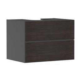 Hansgrohe Xevolos E Waschtischunterschrank 54189730 780x555x550mm, 2 Schubladen, schiefergrau matt, Eiche dunkel
