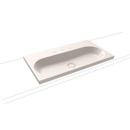 Kaldewei Centro Aufsatzwaschtisch 902906033231 3056, 90x50x4cm, pergamon Perl-Effekt, ohne &Uuml;berlauf, 3 Hahnl&ouml;cher