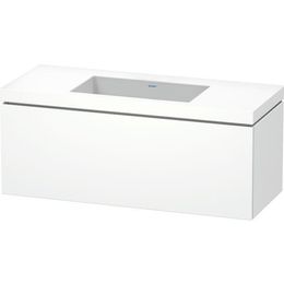 Duravit L-Cube Waschtisch-Unterschrank LC6919N1818 120 x 48 cm, ohne Hahnloch, wei&szlig; matt, 1 Auszug