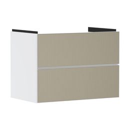 Hansgrohe Xevolos E Waschtischunterschrank 54178390 780x555x475mm, 2 Schubladen, mattwei&szlig;, bronze Struktur