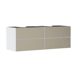 Hansgrohe Xevolos E Waschtischunterschrank 54199390 1570x555x550mm, 4 Schubladen, mattwei&szlig;, bronze Struktur