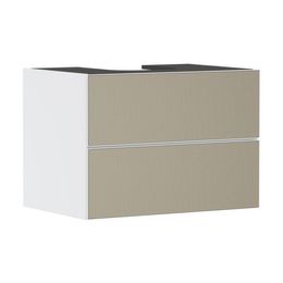 Hansgrohe Xevolos E Waschtischunterschrank 54187390 780x555x550mm, 2 Schubladen, mattwei&szlig;, bronze Struktur
