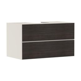 Hansgrohe Xevolos E Waschtischunterschrank 54191730 980x555x550mm, 2 Schubladen, sandbeige matt, Eiche dunkel
