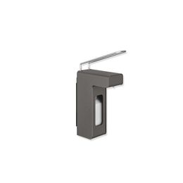 HEWI System 900 Desinfektions- und Seifenspender 900.06.00360SC Edelstahl pulverbeschichtet dunkelgrau perlglimmer tiefmatt, 80,5x342x203mm