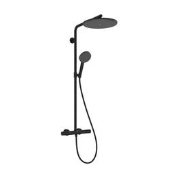 Hansgrohe Raindance Alive S Puro Duschsystem 24592670 1 Strahlart mit Ecostat Element, 12 l/min, schwarz matt