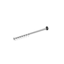 HEWI System 900 Vorhangstange 900.34.40040 Edelstahl verchromt, L&auml;nge 1000mm, 10 Vorhangringe