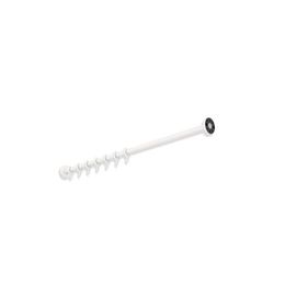 HEWI System 900 Vorhangstange 900.34.40060DX Edelstahl pulverbeschichtet wei&szlig; tiefmatt, L&auml;nge 1000mm, 10 Vorhangringe