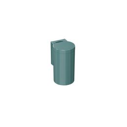 HEWI 477 Abfallbeh&auml;lter 477.05.10055 aquablau, mit Klappdeckel, Haftetikett