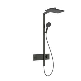 Hansgrohe Raindance Alive Q Duschsystem 24580340 1 Strahlart mit ShowerSelect Comfort, 12 l/min, brushed black chrome