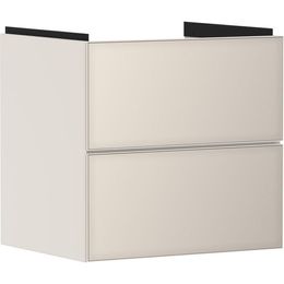 Hansgrohe Xevolos E Waschtischunterschrank 54176790 580x555x475mm, 2 Schubladen, sandbeige matt, sandbeige metallic