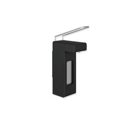HEWI System 900 Desinfektions- und Seifenspender 900.06.00260DC Edelstahl pulverbeschichtet schwarz tiefmatt, 92,5x388x207mm