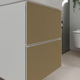 Hansgrohe Xevolos E Waschtischunterschrank 54172390 480x555x475mm, f&uuml;r Handwaschbecken, 2 Schubladen, mattwei&szlig;, bronze Struktur