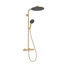 Hansgrohe Raindance Alive S Puro Duschsystem 24592140 1 Strahlart mit Ecostat Element, 12 l/min, brushed bronze