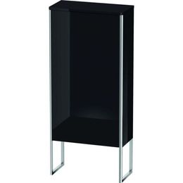 Duravit XSquare Halbhochschrank XS1304R4040 50x88x23,6cm, T&uuml;r rechts, stehend, schwarz hochglanz