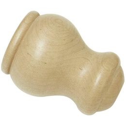 Gardinenstangen-Endst&uuml;ck Gardinia, &Oslash;:2,8cm, beige, Gardinenstangenendst&uuml;cke, "Holz f&uuml;r &Oslash; 28 mm", Serie Gardinenstangen-Set Lugano Classic &Oslash; 28 mm