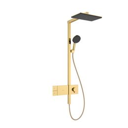 Hansgrohe Raindance Alive Q Duschsystem 24580990 1 Strahlart mit ShowerSelect Comfort, 12 l/min, polished gold optic