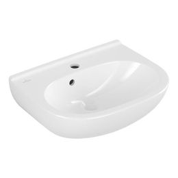 Villeroy & Boch Villeroy & Boch O.Novo Handwaschbecken 536050R1 Compact, 50x40cm, weiss c-plus, mit Hahnloch